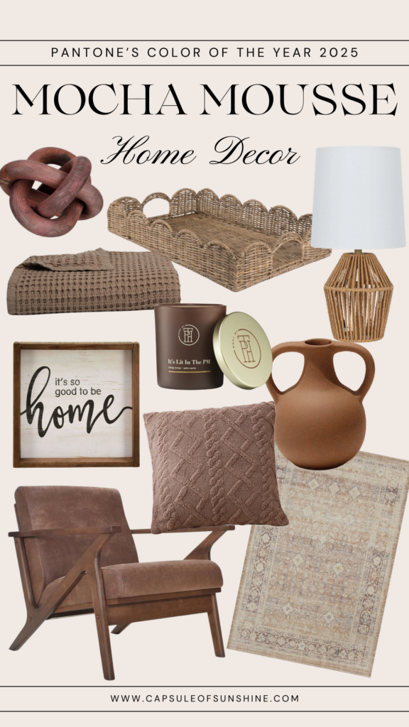 Pantone’s Color of the Year 2025: Mocha Mousse - Capsule of Sunshine